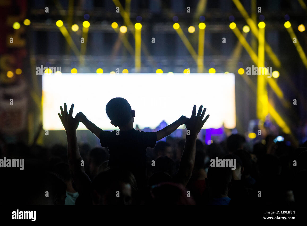 Young people at concert hi-res stock photography and images - Alamy