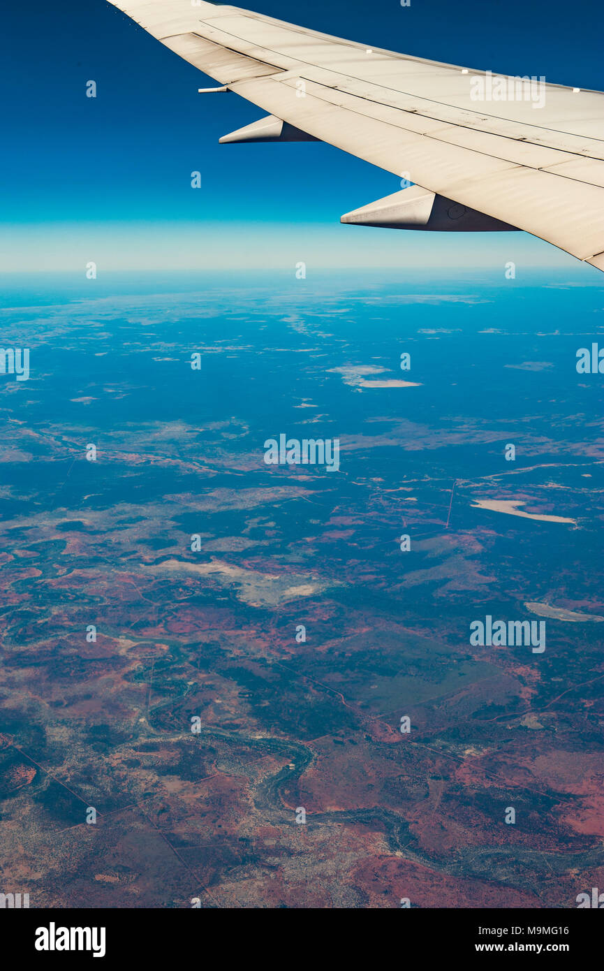 View of Australian Landscape from aeroplane window. AUSTRALIA Stock ...