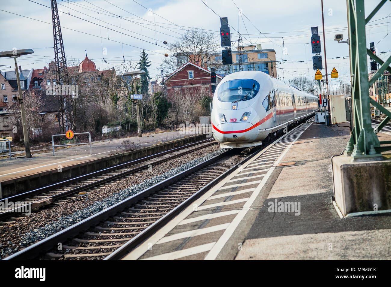 FUERTH / GERMANY - MARCH 11, 2018: ICE 3, intercity-Express train from ...