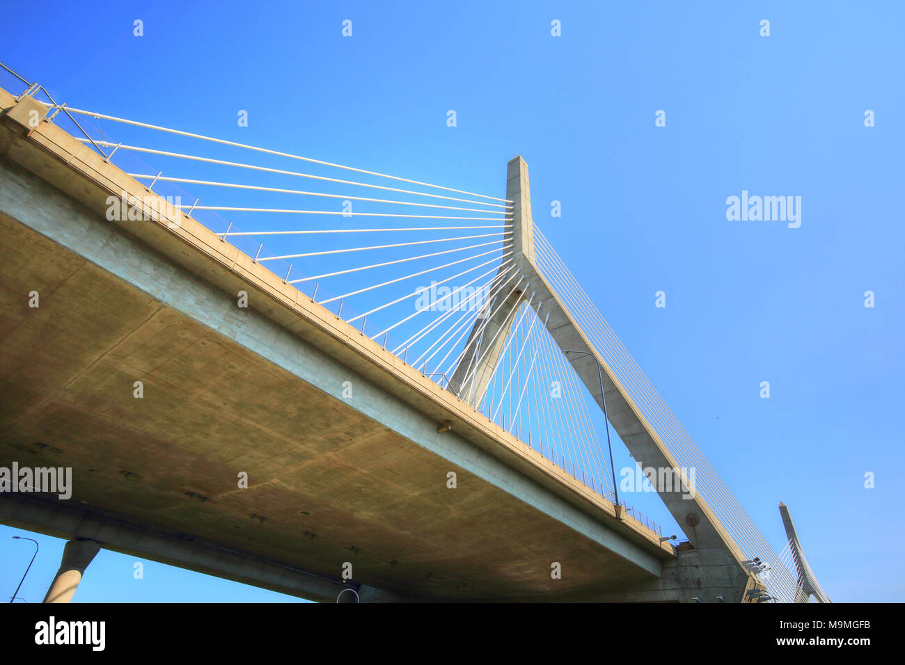 Boston, Zakim Bunker Hill Memorial Bridge Stock Photo - Alamy