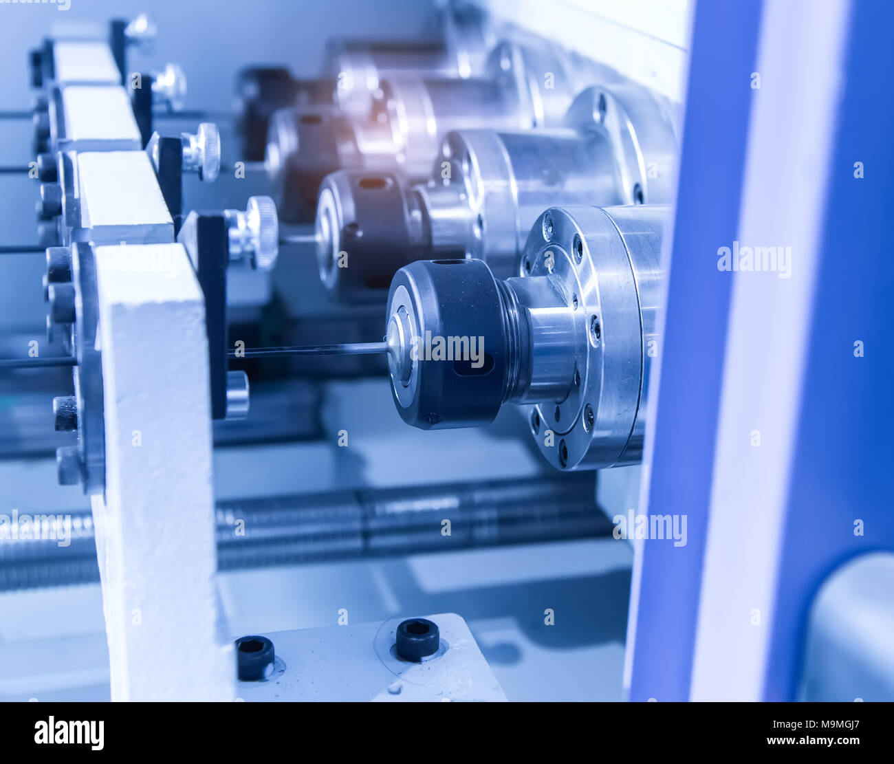 Details of CNC machine tools Stock Photo - Alamy