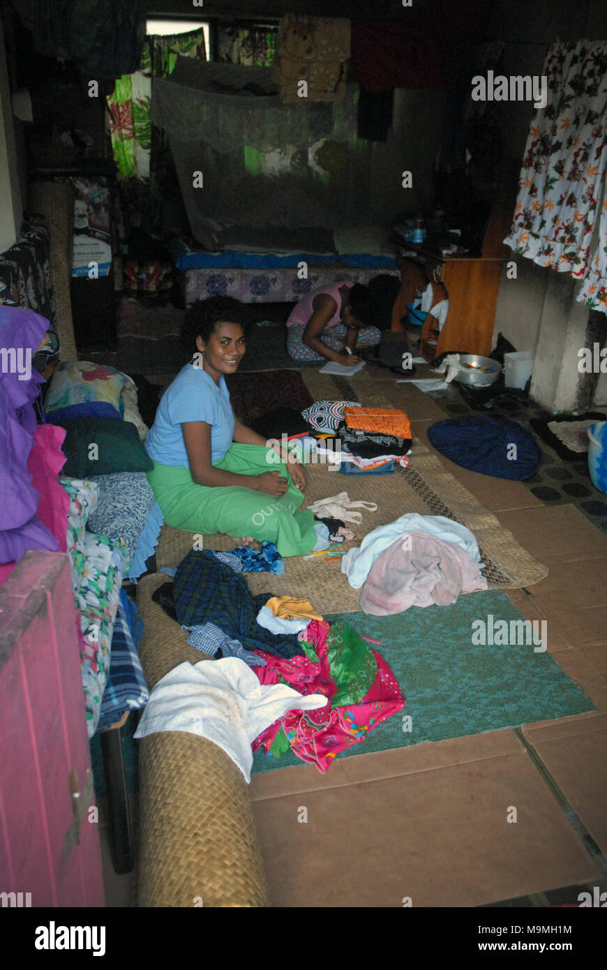 Young Mother at home in Suva, Fiji Stock Photo - Alamy