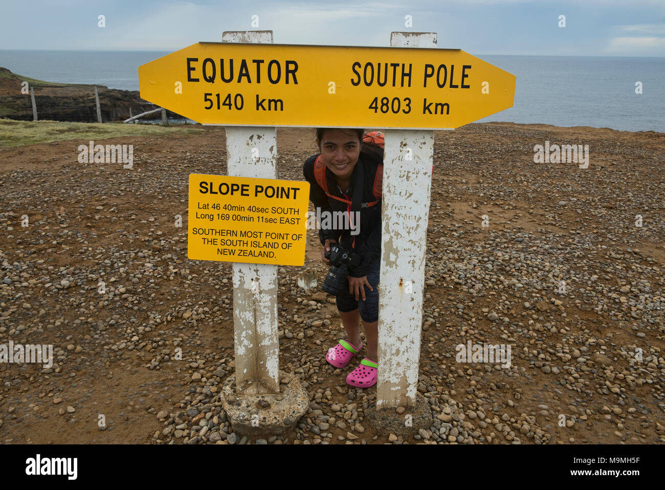 Slope Point, the South Island's most southern destination, Catlins, New ...