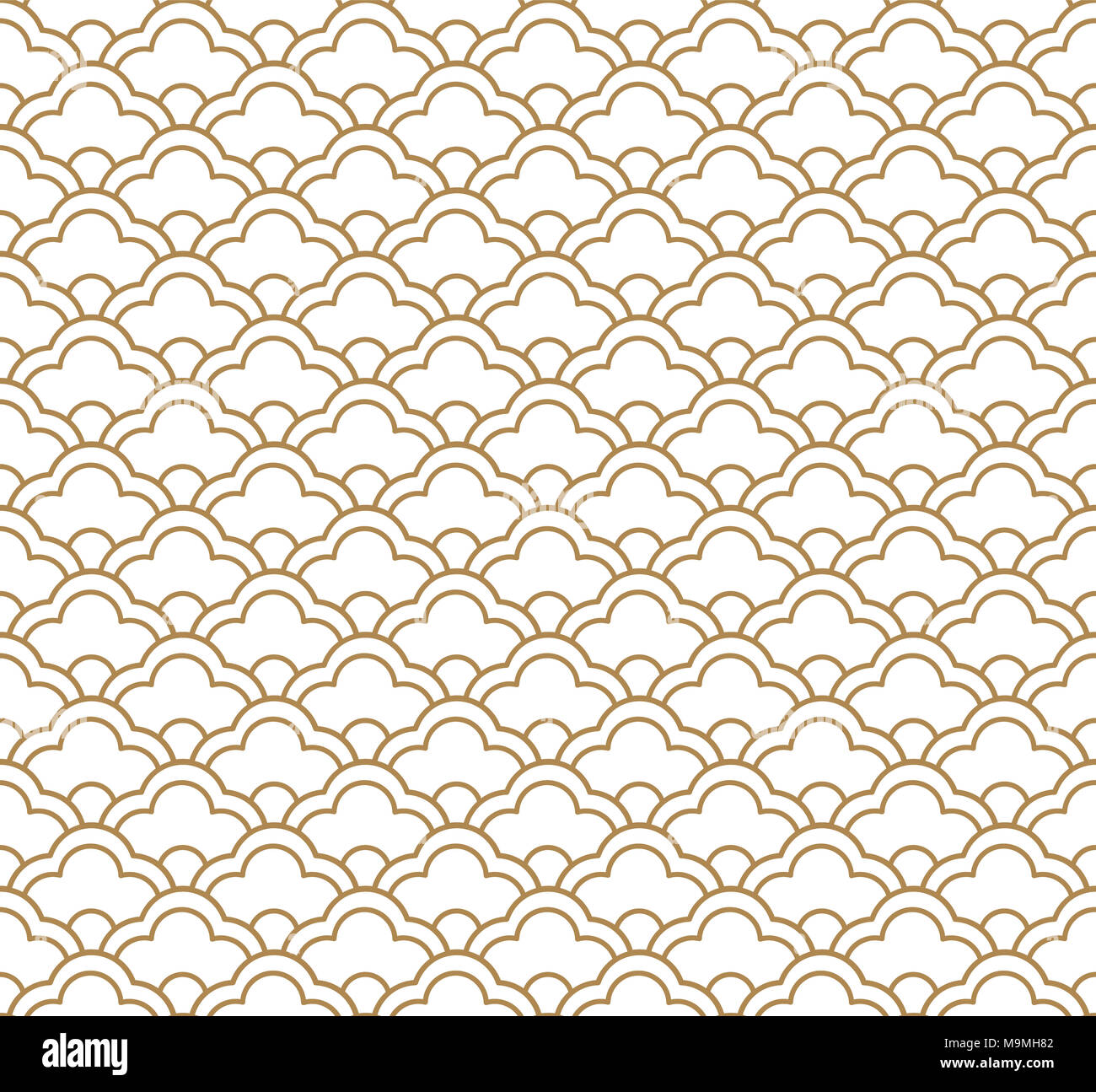 Japanese pattern vector. Gold geometric background. Floral elements ...