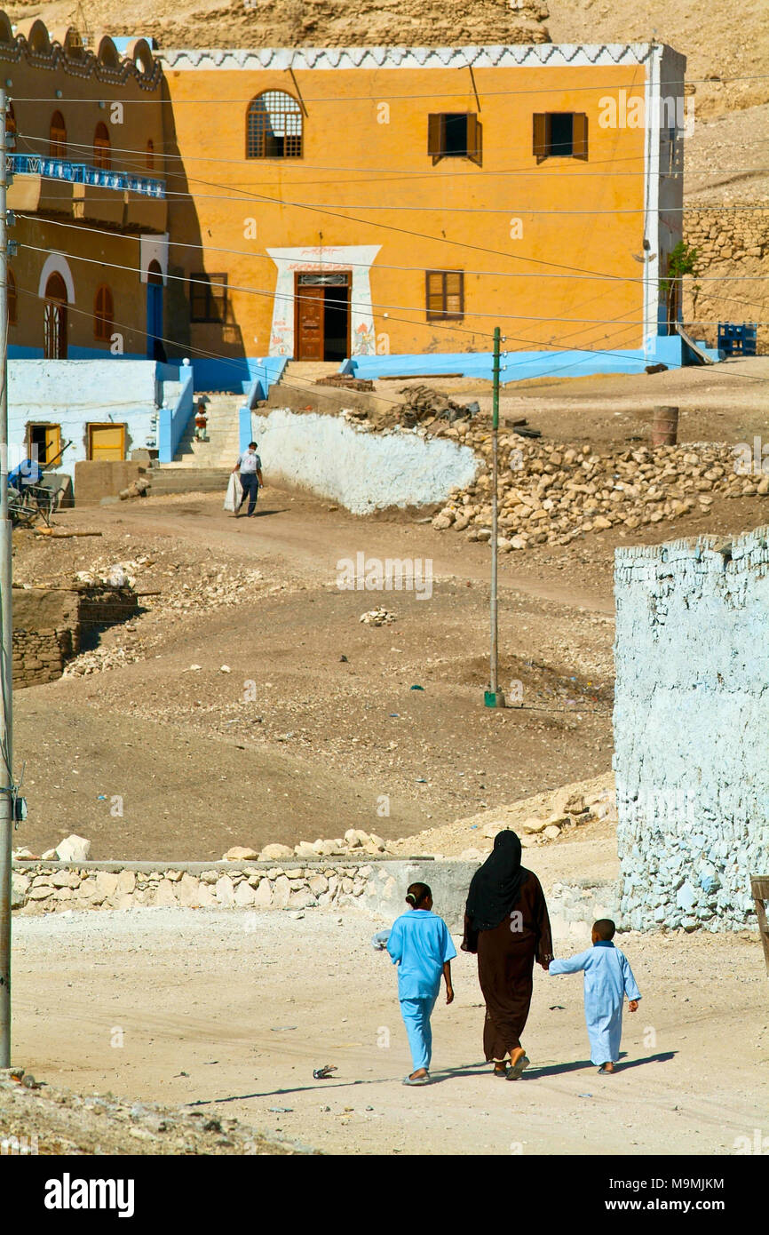 Egypt, Nile Valley, Luxor area, Thebes, Valley of the Nobles Stock ...