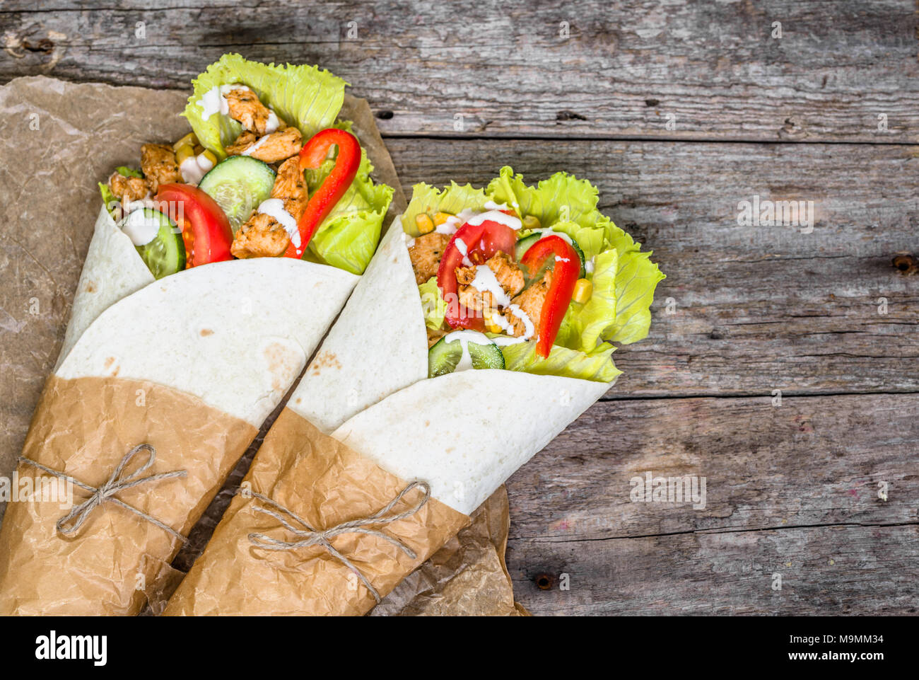 Chicken sandwich top view hi-res stock photography and images - Alamy