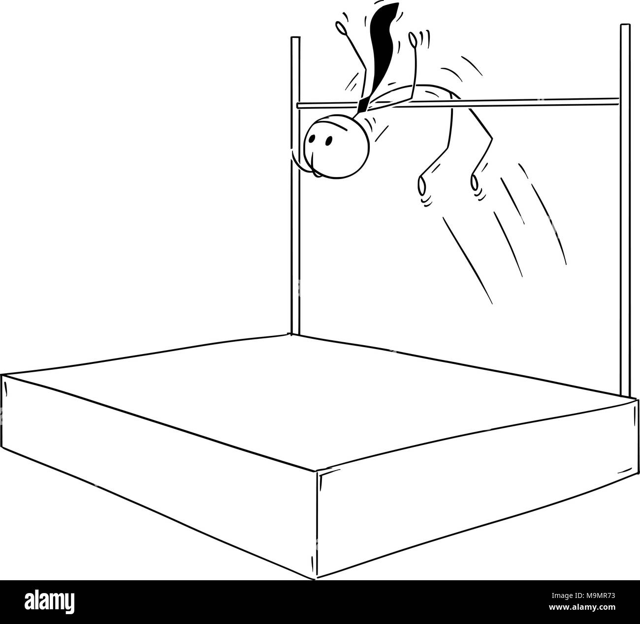 Cartoon of Businessman Doing High Jump Stock Vector Image & Art - Alamy