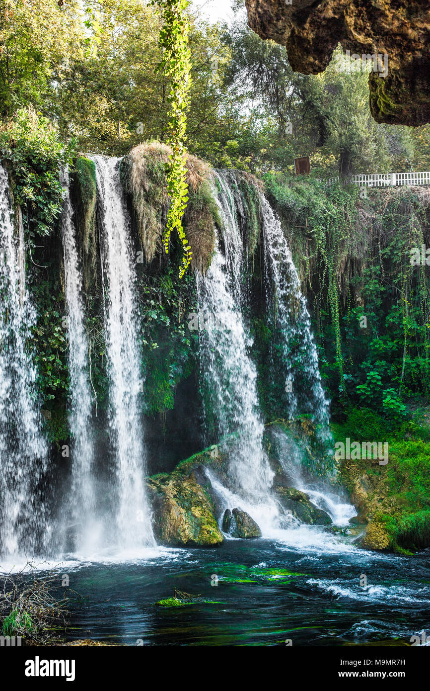 Waterfall Duden at Antalya Turkey - nature travel background Stock ...