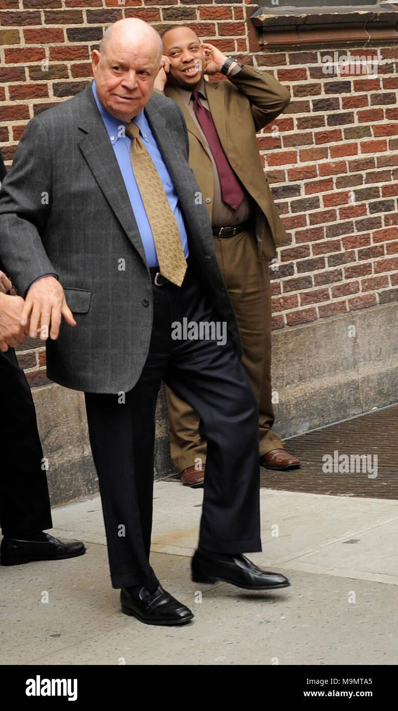 NEW YORK, NY - APRIL 05: Don Rickles arrives for the 'Late Show With ...