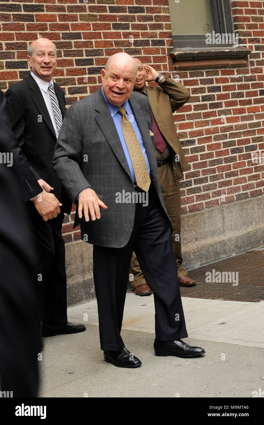 NEW YORK, NY - APRIL 05: Don Rickles arrives for the 'Late Show With ...