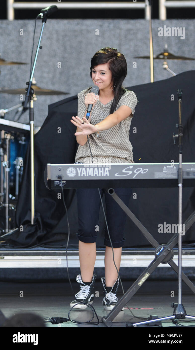 BOCA RATON, FL - JULY 28: Singer Christina Grimmie preforms at the ...