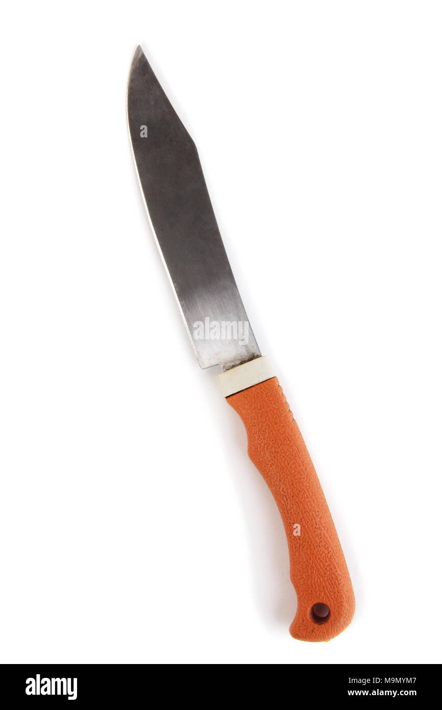 Kitchen knife isolated on white Stock Photo - Alamy