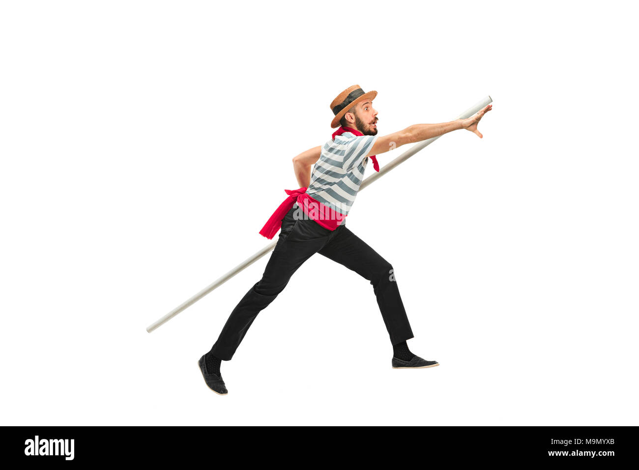 Smiling venice gondolier Cut Out Stock Images & Pictures - Alamy