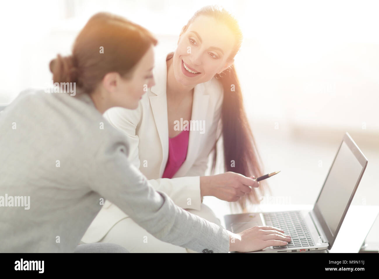 Two young successful designers hi-res stock photography and images - Alamy