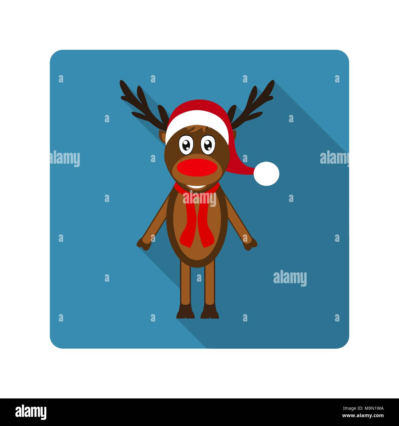 Icon reindeer for flat design Stock Vector Image & Art - Alamy