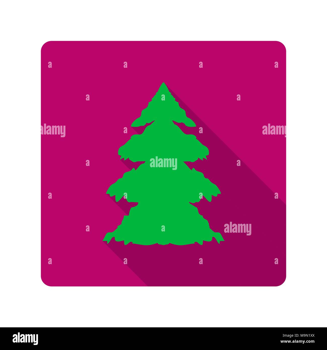Flat design evergreen tree Stock Vector Images - Alamy