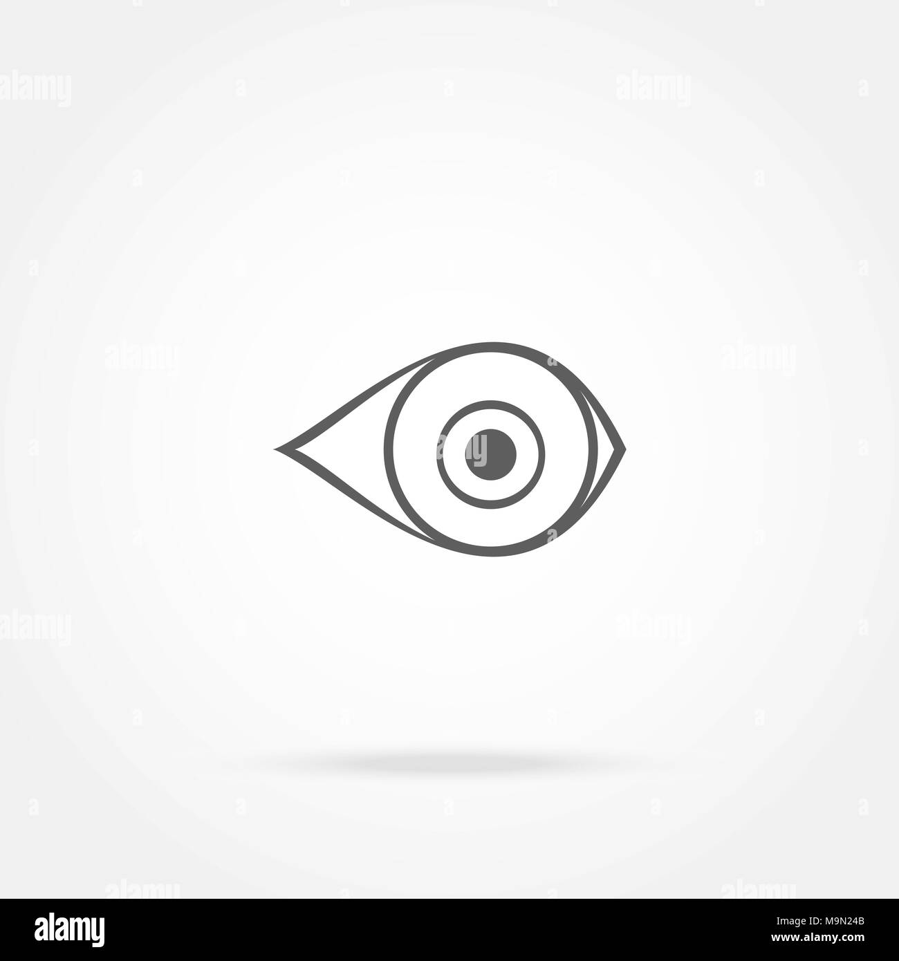 Human eye structure icon Black and White Stock Photos & Images - Alamy