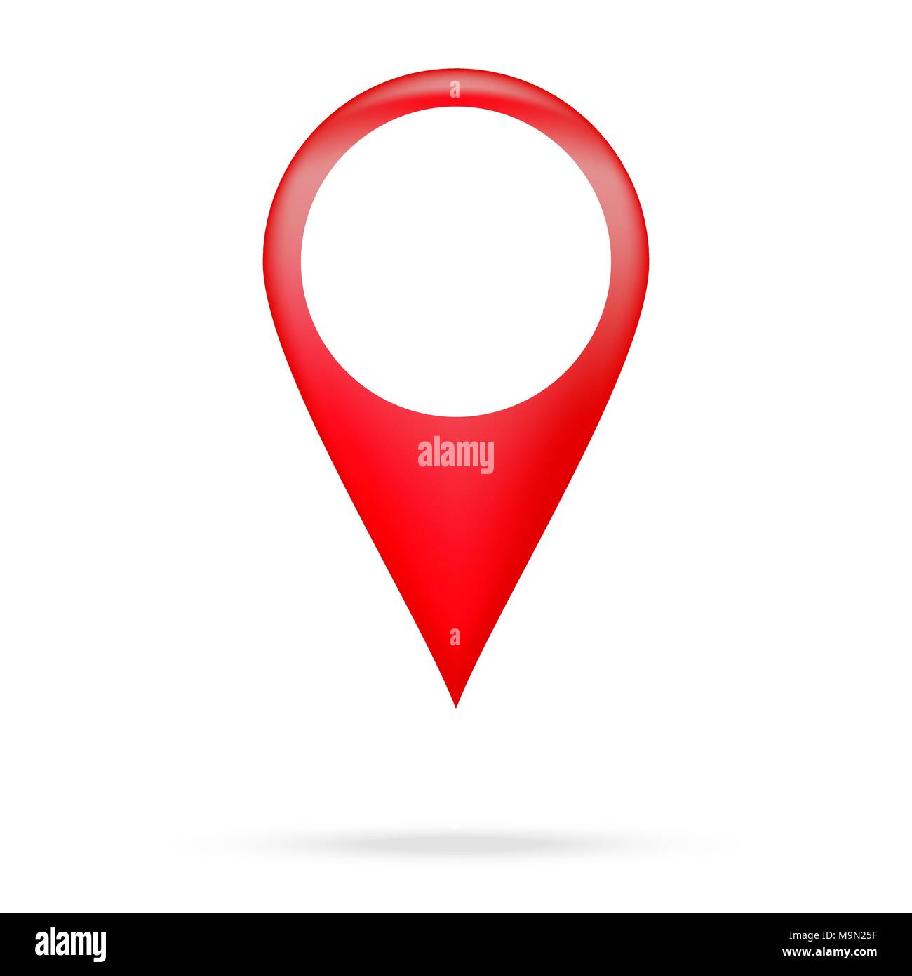 Pointer icon with shadow Stock Vector Image & Art - Alamy