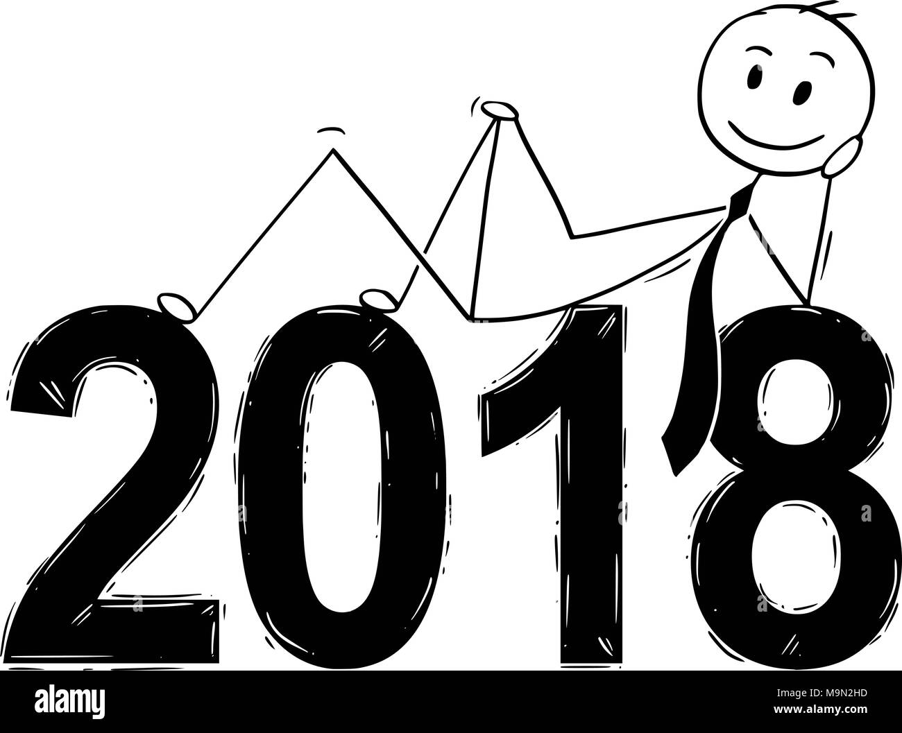 Cartoon new number on Stock Vector Images - Alamy