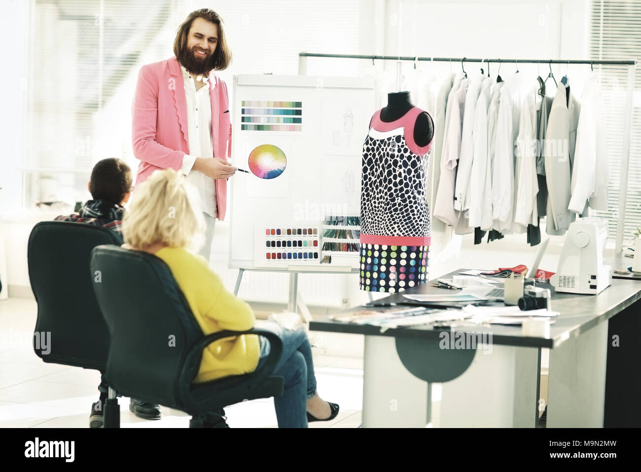 Fashion designer works on clothing hi-res stock photography and images ...