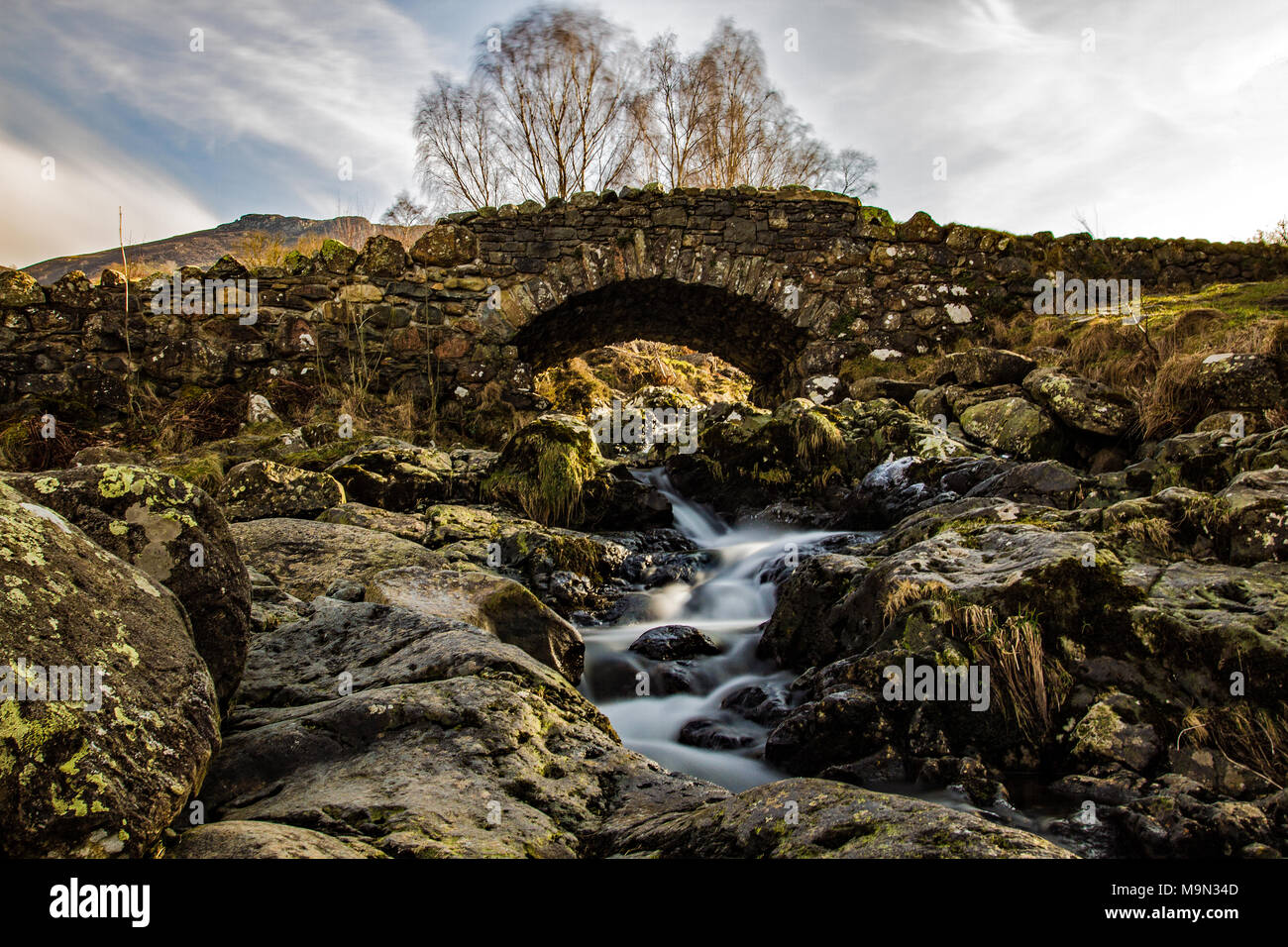 Ashness Bridge. Cumbria. UK Stock Photo - Alamy