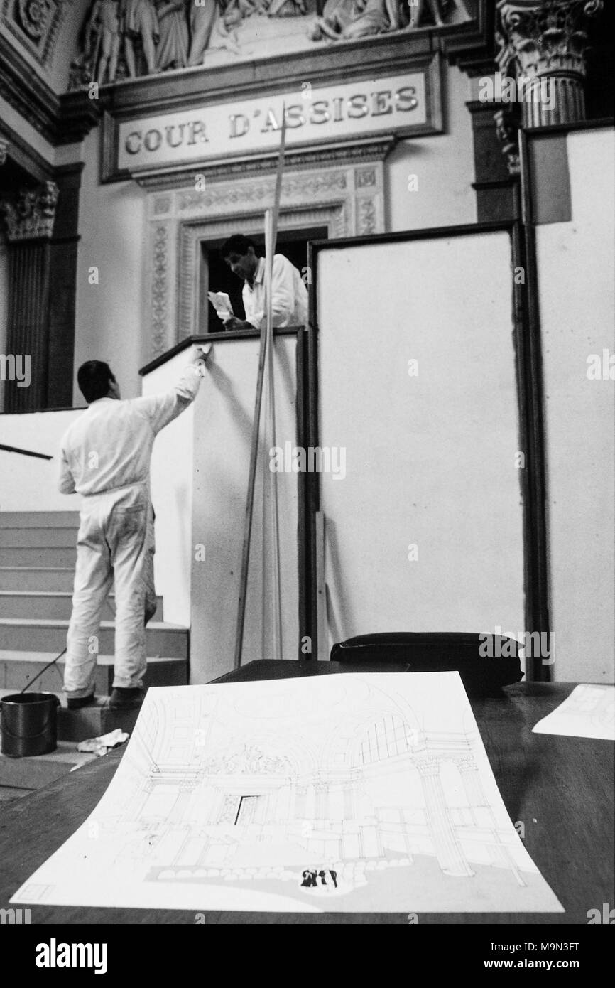 Nazi executioner Klaus Barbie trial, Lyon, France Stock Photo - Alamy
