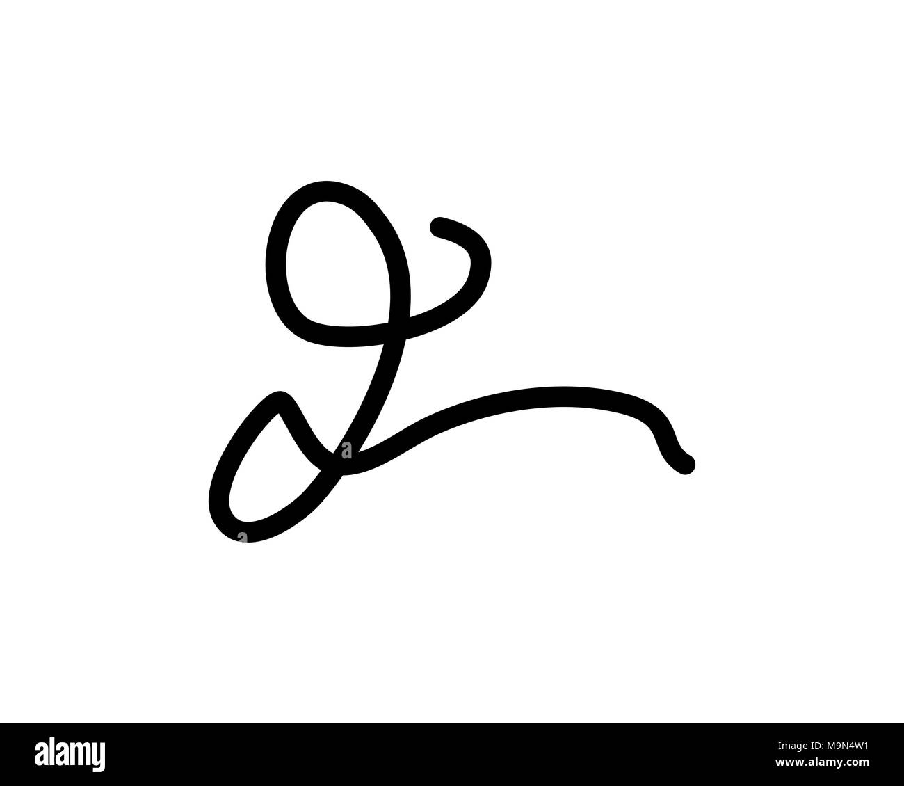 is a symbol of a signature letter Stock Photo - Alamy