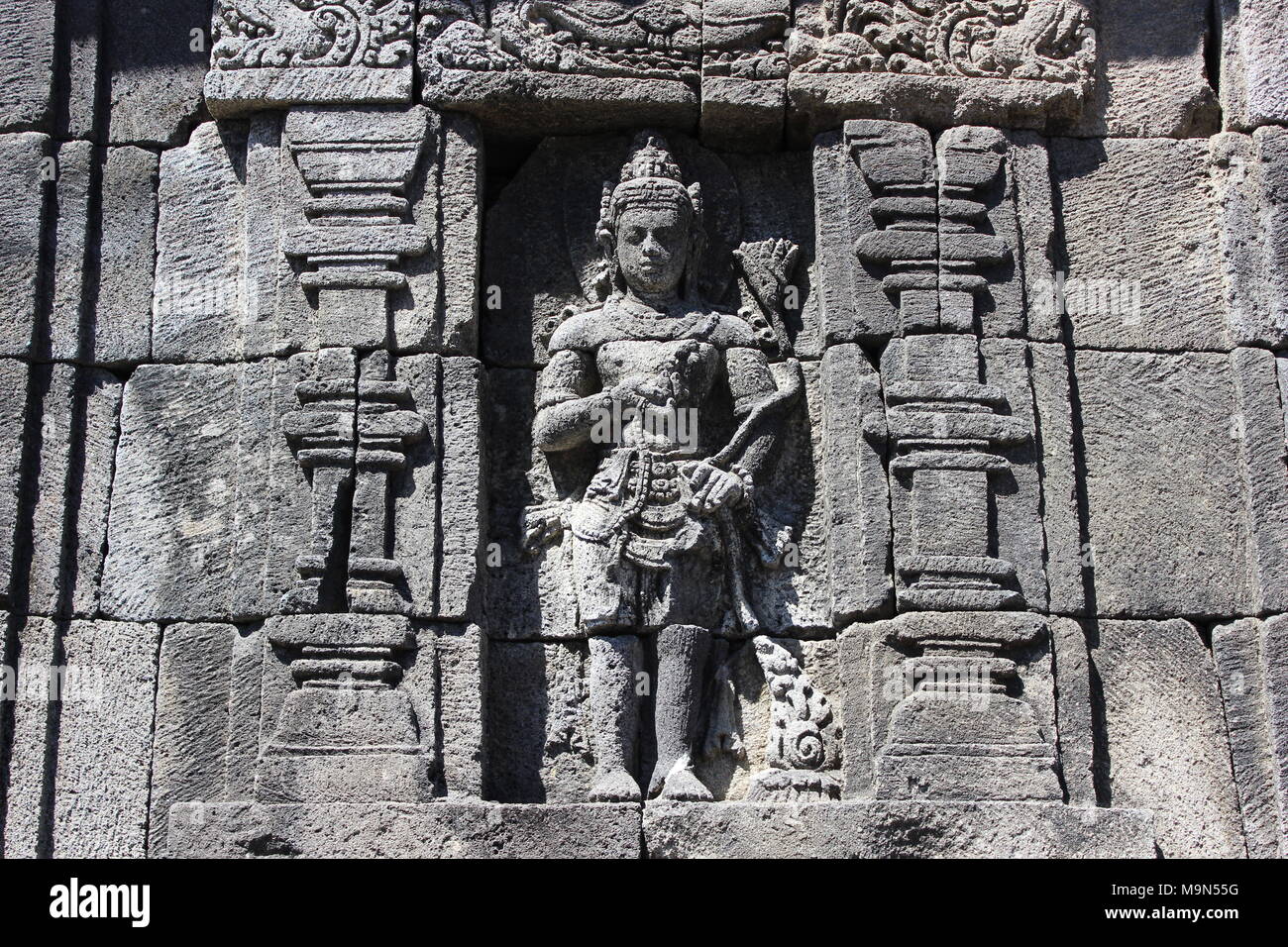 The scenery in the Plaosan Temple area, one of the Hindu-Buddhist ...