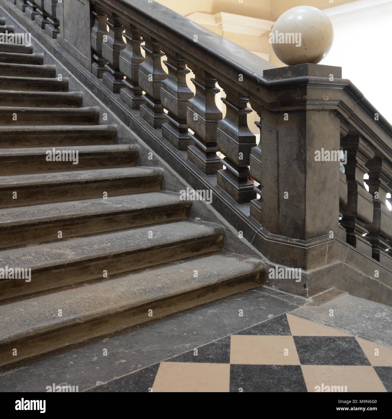 Impressive stairs at Saint-Pierre Palace - formerly Saint-Pierre Abbey ...