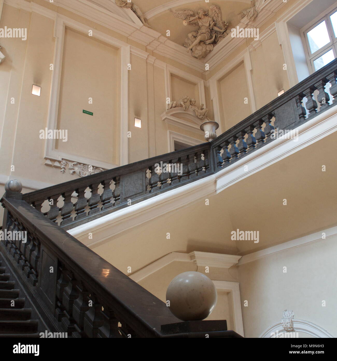 Impressive stairs at Saint-Pierre Palace - formerly Saint-Pierre Abbey ...
