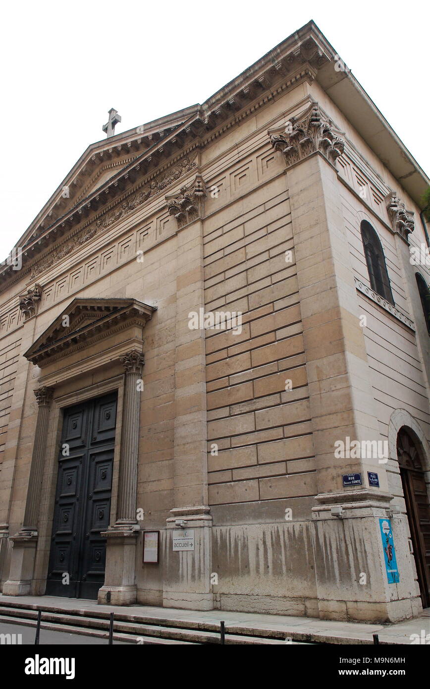 Saint-Francois de Salles church, Lyon Croix-Rousse, France Stock Photo ...