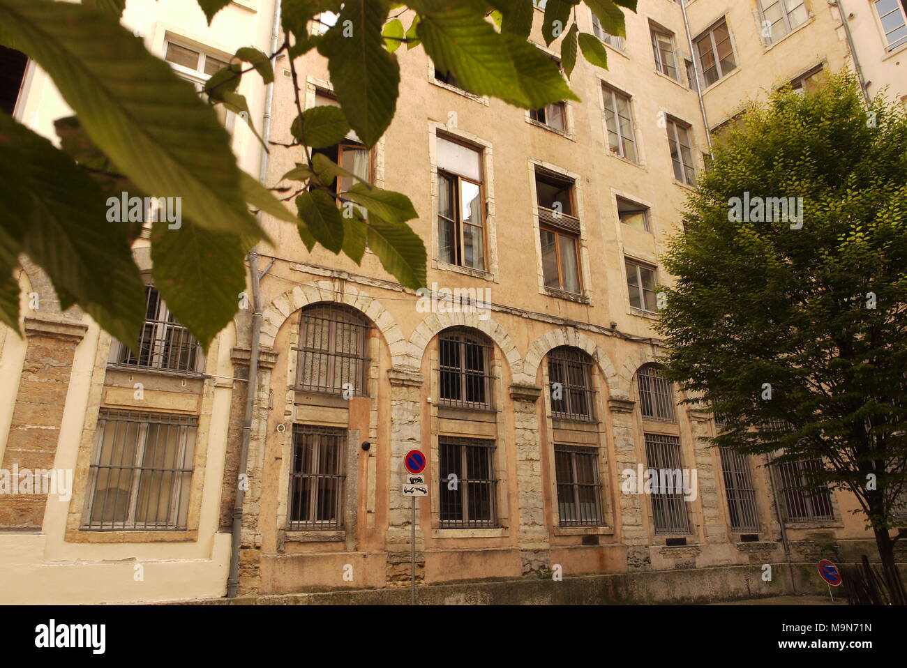 Remains of the Feuillants convent, Croix-Rousse, Lyon, France Stock ...