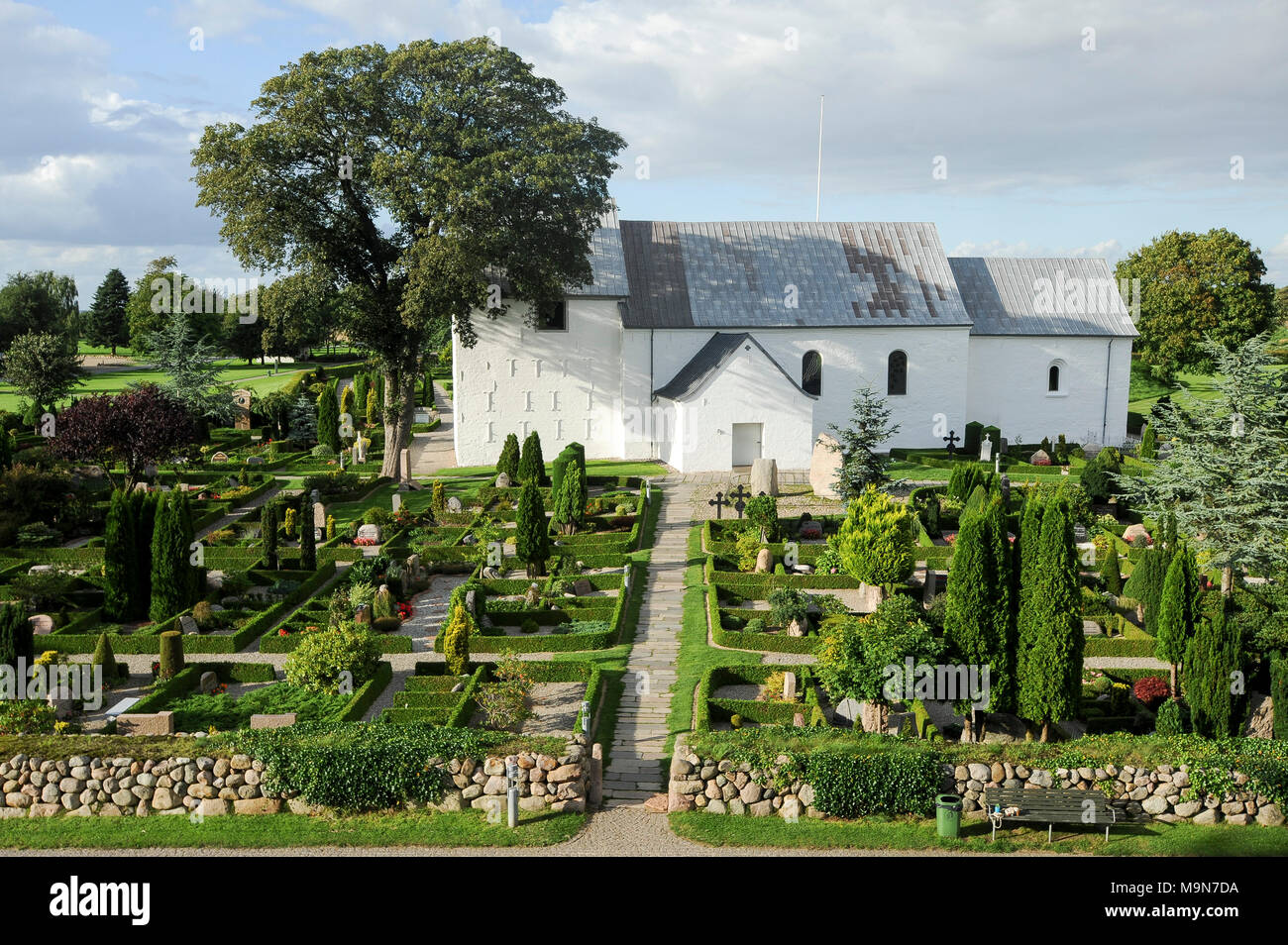 Romanesque Jelling kirke (church) built in 1100. The royal seat of ...
