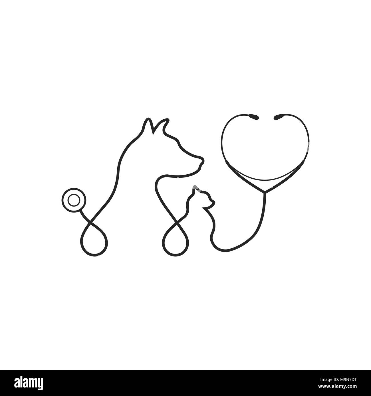 Animal care icon concept Stock Vector Images - Alamy