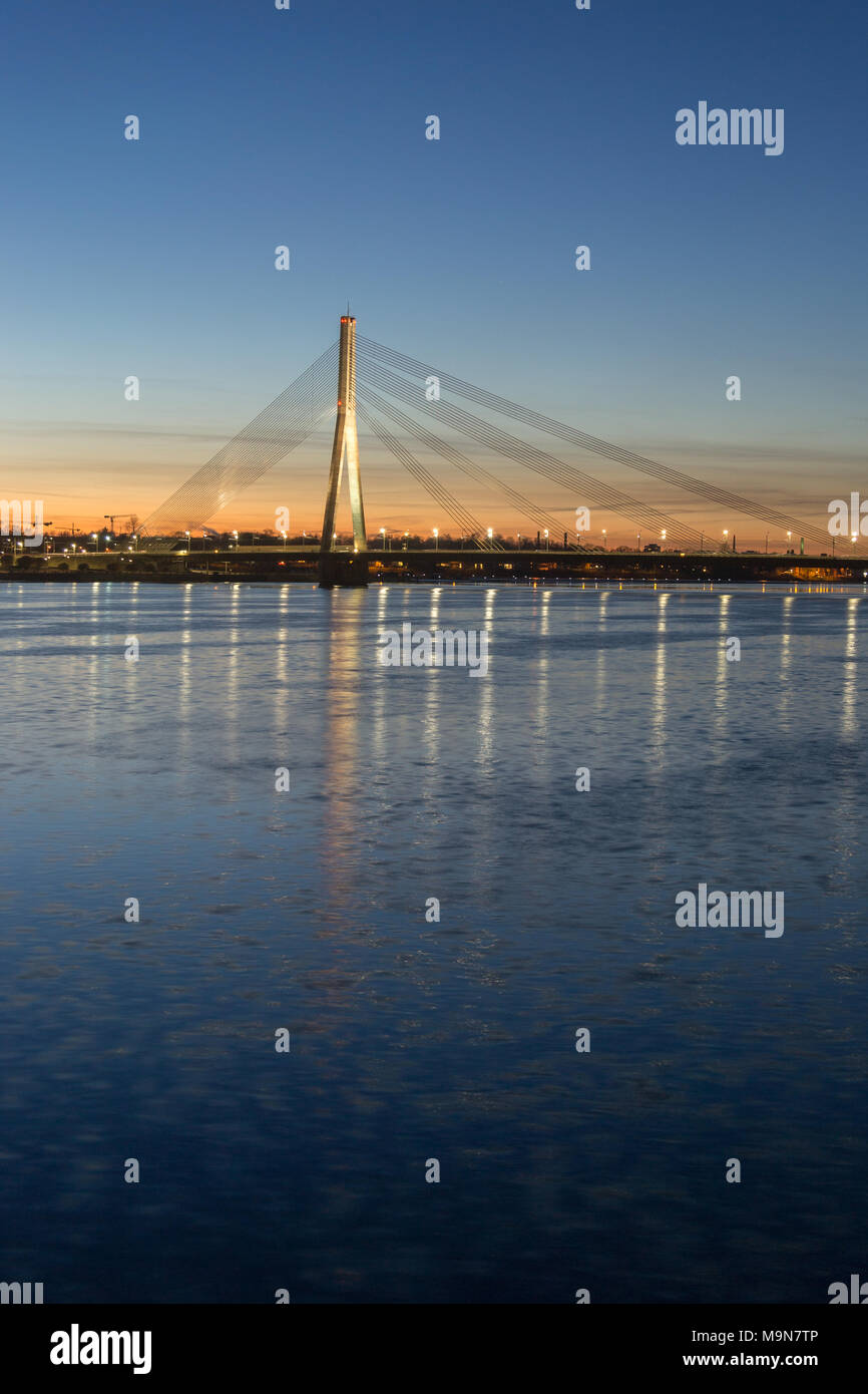 Bridge at Sunset Stock Photo - Alamy