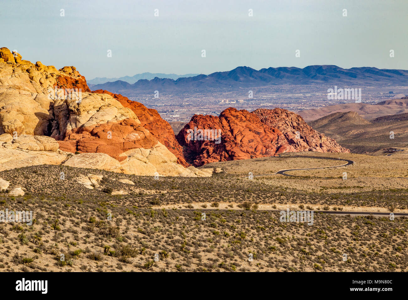 Red Rock Canyon in the Mojave desert, Navada, U.S.A Stock Photo - Alamy