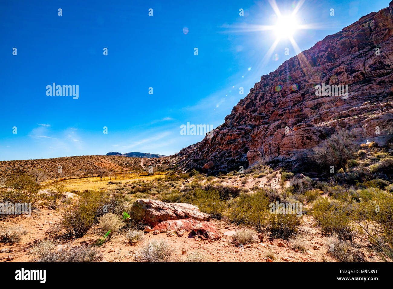 Red Rock Canyon in the Mojave desert, Navada, U.S.A Stock Photo - Alamy