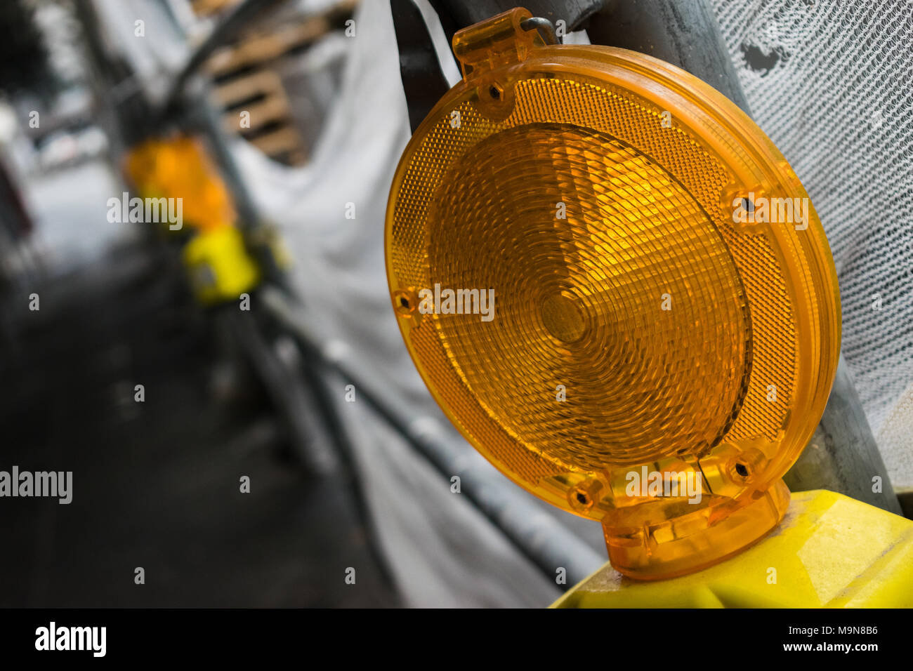 Construction site light Stock Photo - Alamy