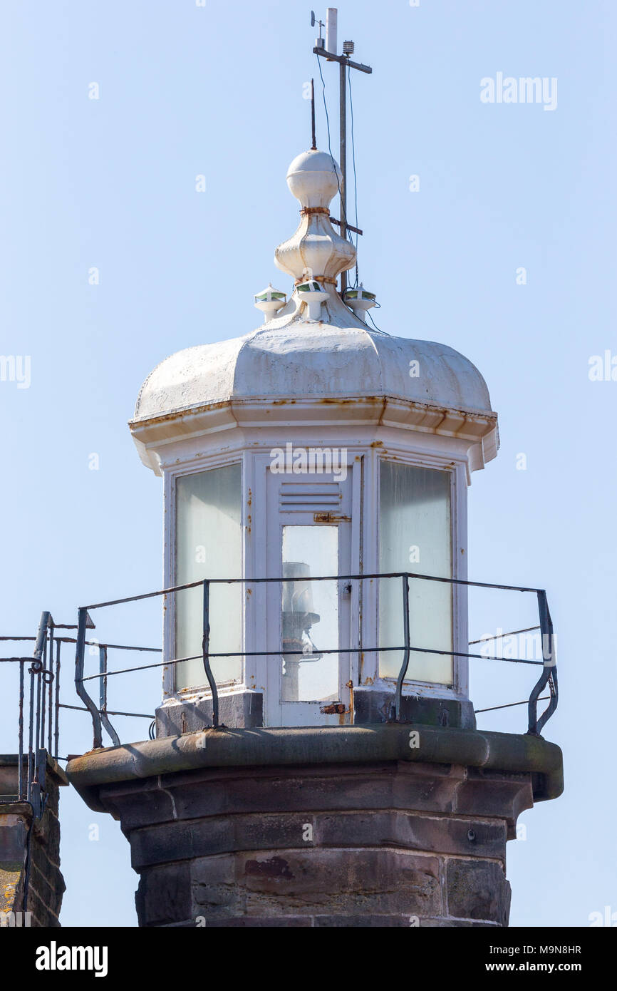 The old Stone Pier lighthouse at Morecambe Stock Photo - Alamy