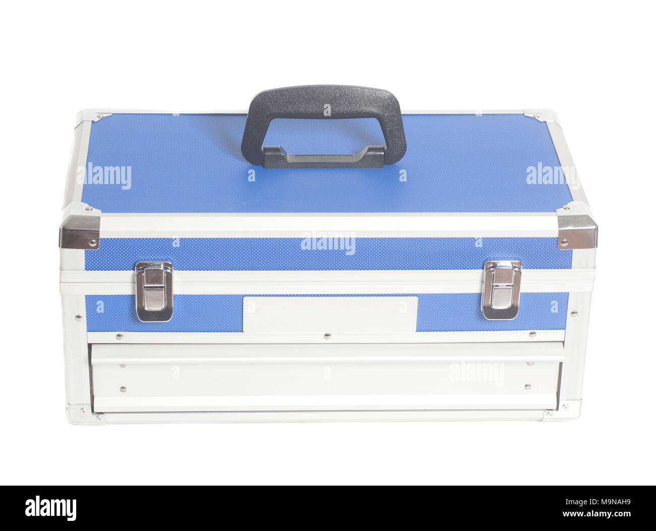 Blue Tool Box Isolated On White Background Stock Photo - Alamy