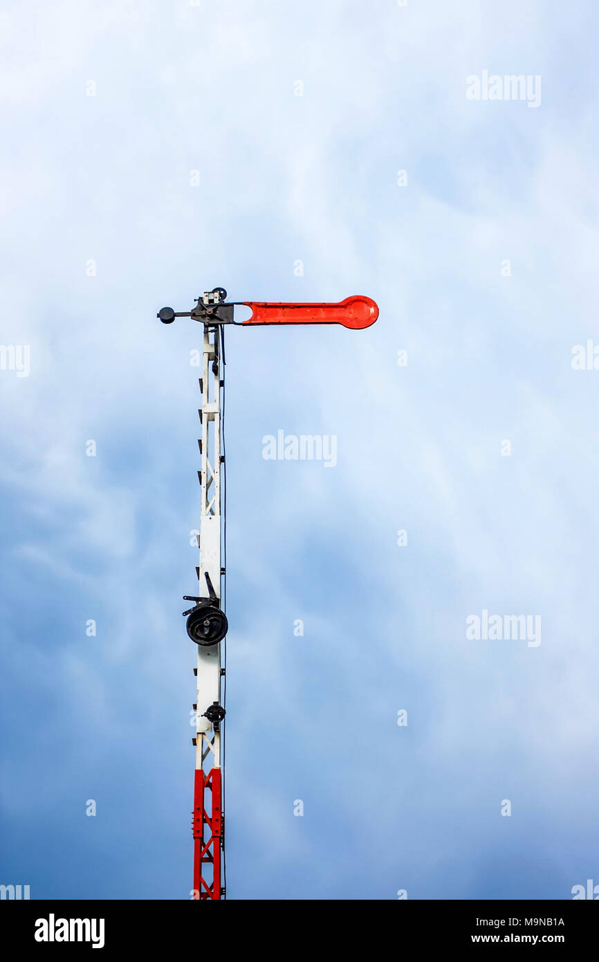Old vintage semaphore railway signal hi-res stock photography and ...