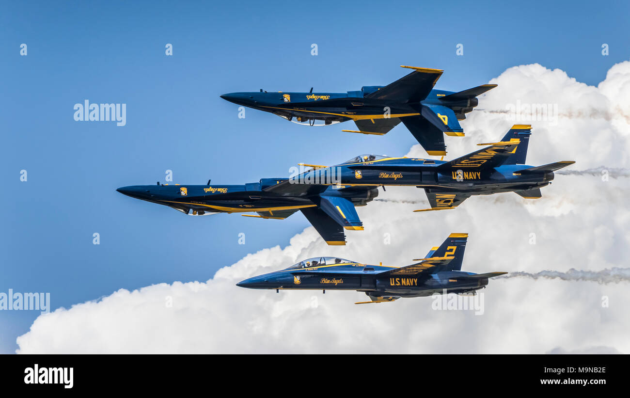 Flying blue angels hi-res stock photography and images - Alamy