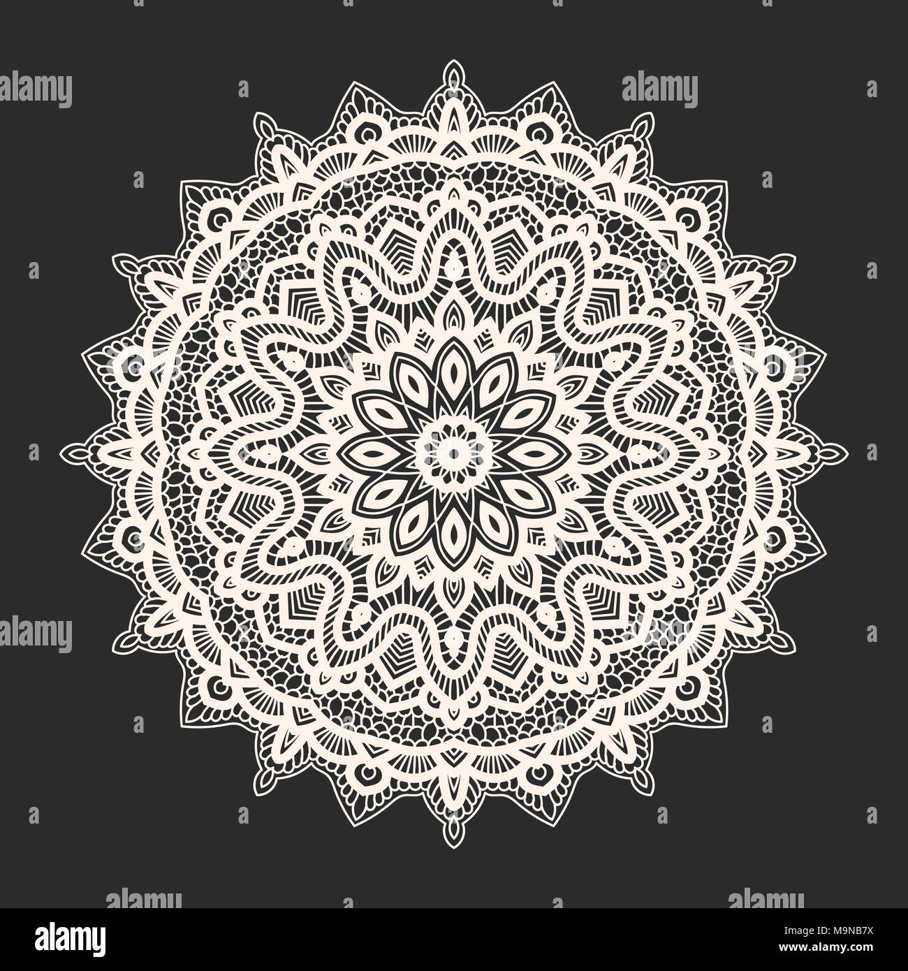 White lace pattern over black background Stock Vector Image & Art - Alamy