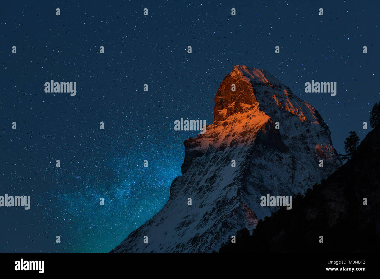 The Matterhorn - Monte Cervino - Le Cervin Stock Photo - Alamy