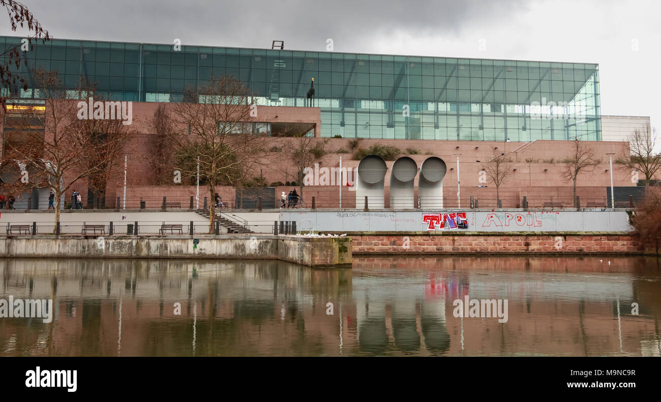 Museum of modern and contemporary arts strasbourg hi-res stock ...