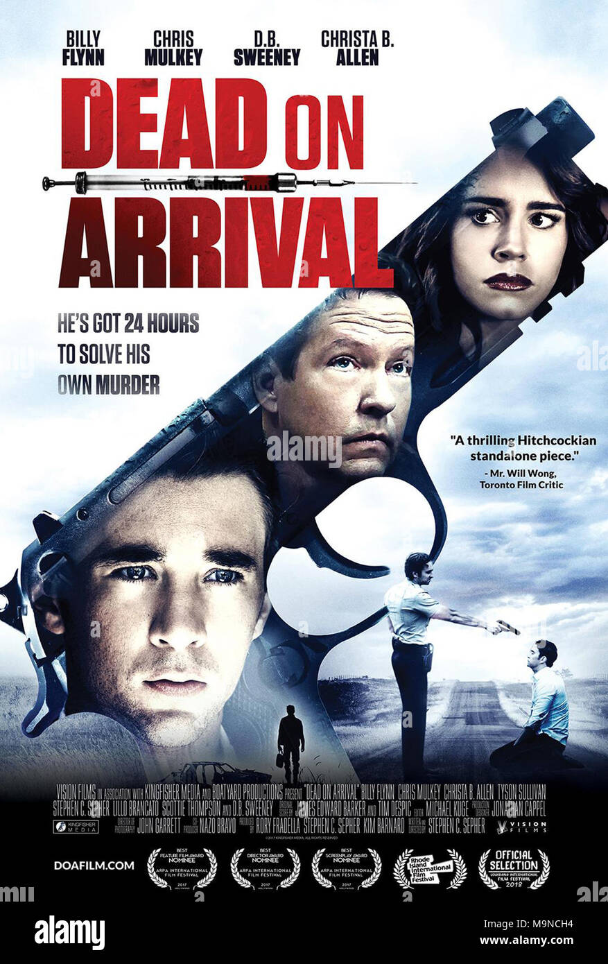 DEAD ON ARRIVAL, poster, faces, from left: Billy Flynn, D.B. Sweeney ...