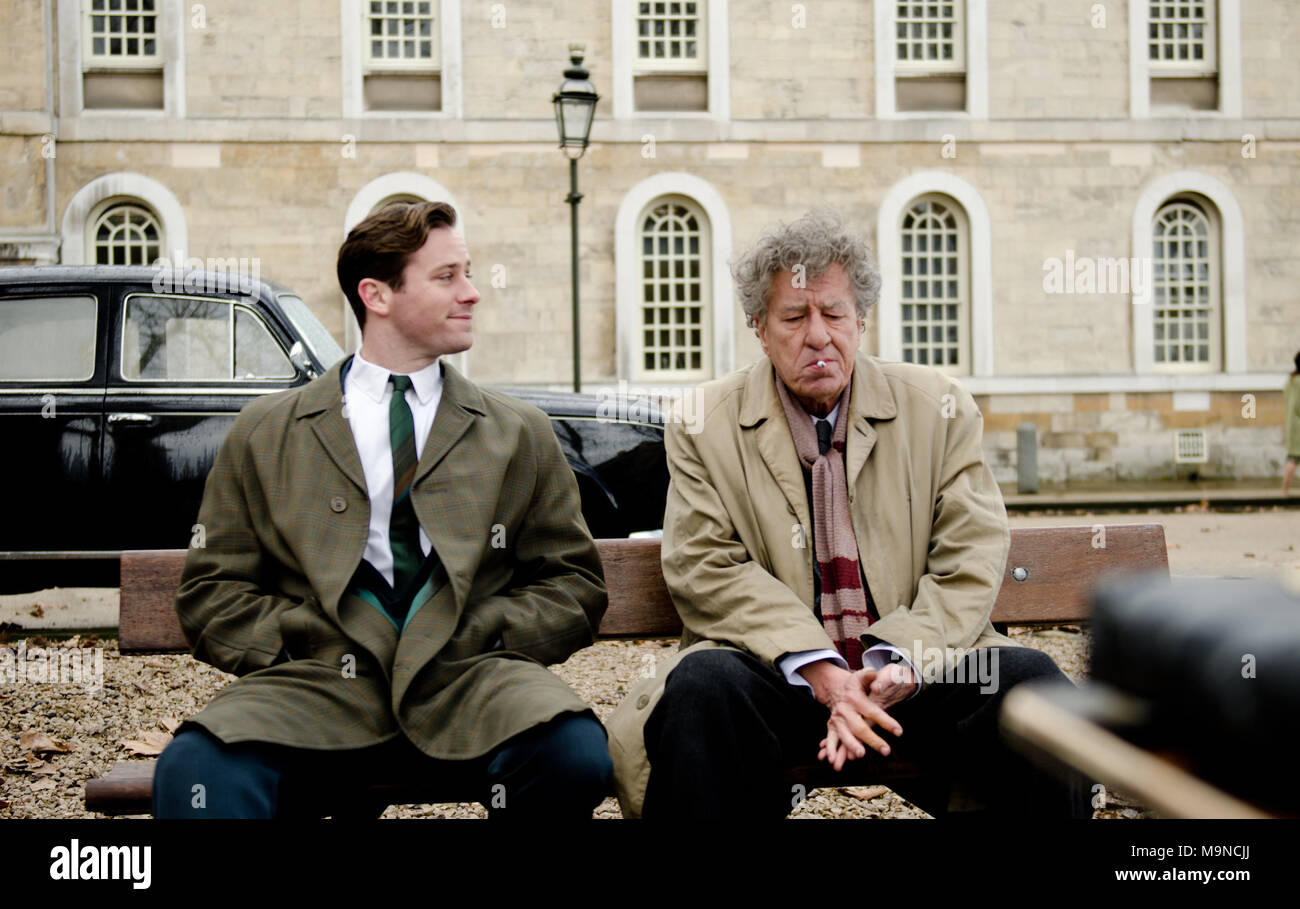 FINAL PORTRAIT, from left: Armie Hammer, Geoffrey Rush as Alberto ...