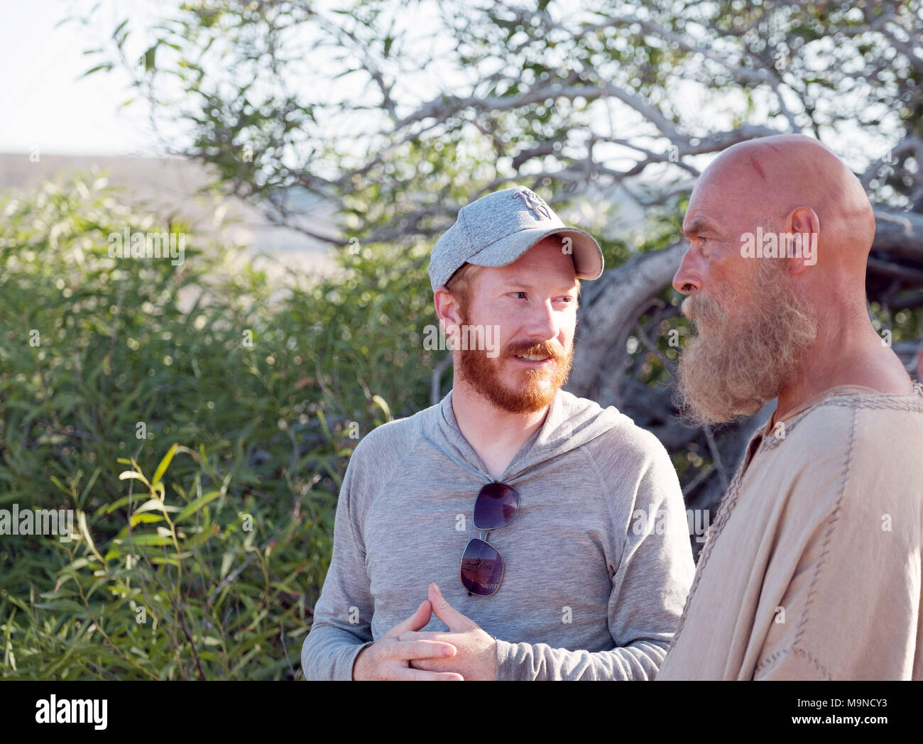 PAUL, APOSTLE OF CHRIST, from left: director Andrew Hyatt, James ...