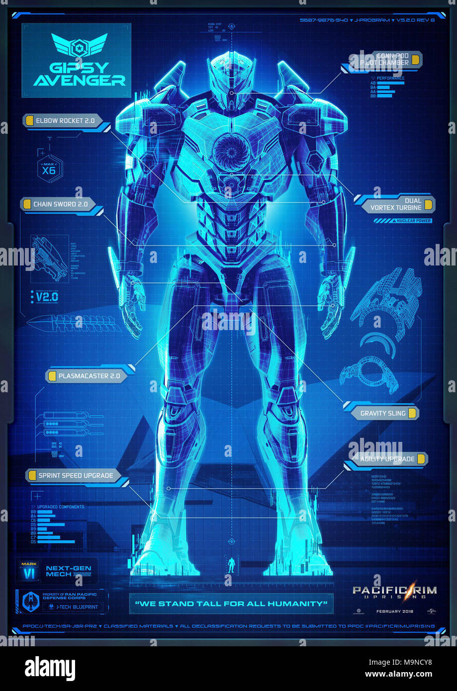 PACIFIC RIM UPRISING, US character poster, Gipsy Avenger, 2018 ...