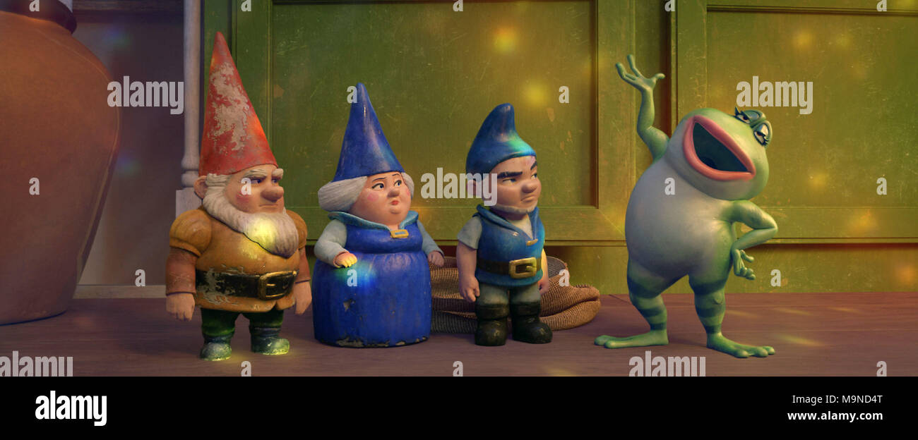 SHERLOCK GNOMES, from left: Lord Redbrick (voice: Michael Caine), Lady ...